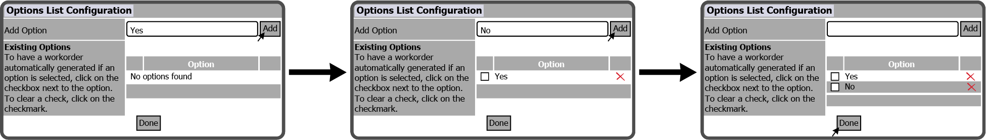 Inspection Template Field Type - Radio Button Group